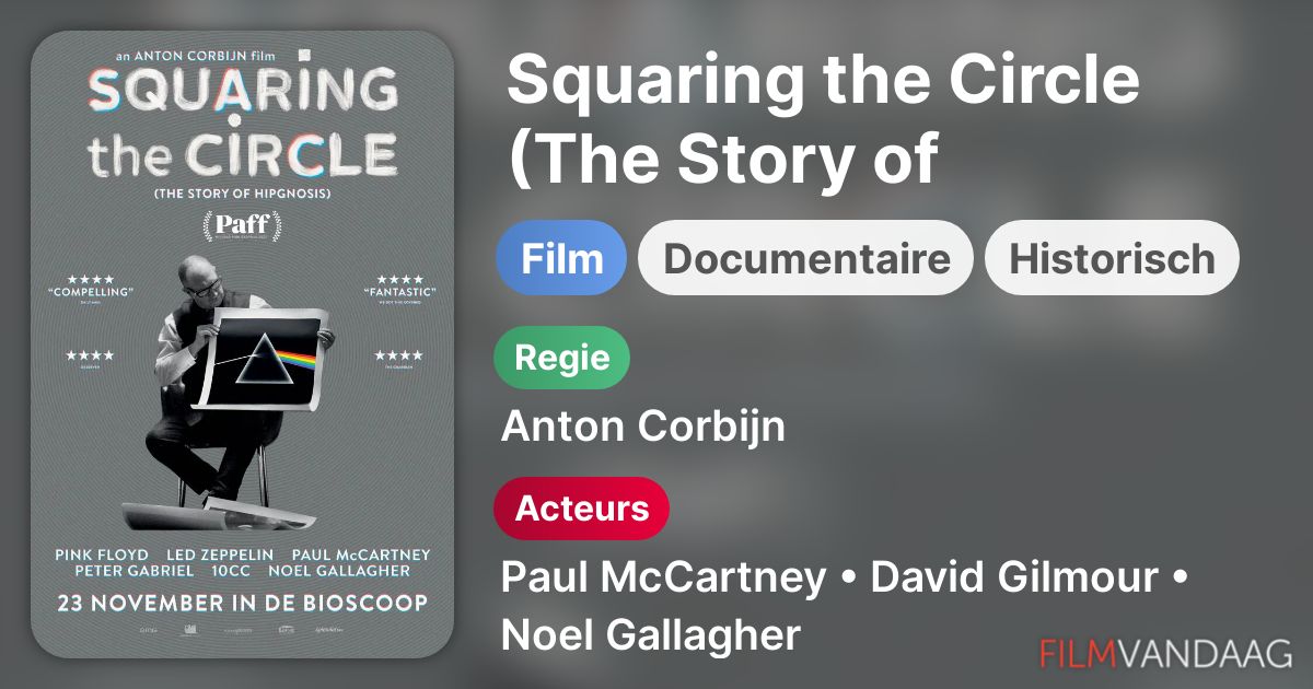 Squaring the Circle (The Story of Hipgnosis) (film, 2022) Nu Online ...