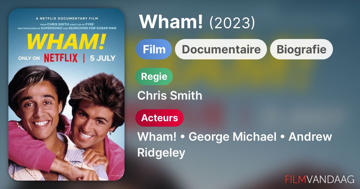 Wham! (film, 2023) - FilmVandaag.nl