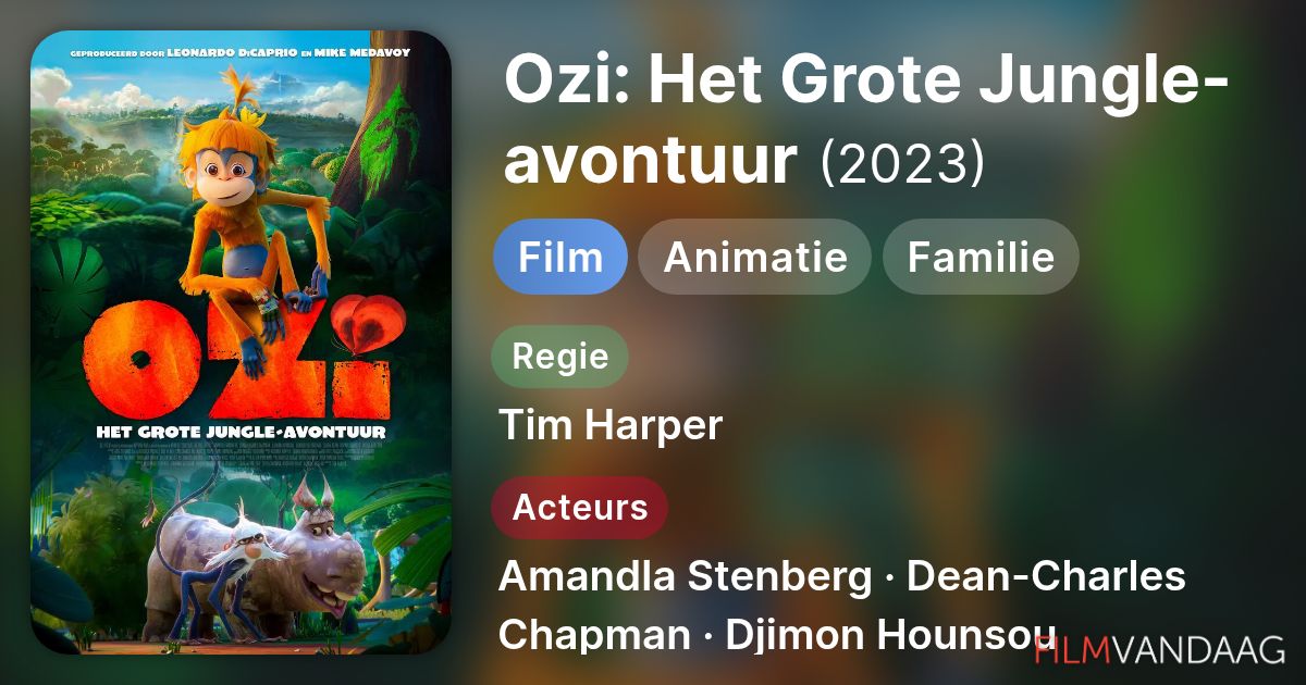 Ozi: Het Grote Jungle-avontuur (film, 2023) - FilmVandaag.nl
