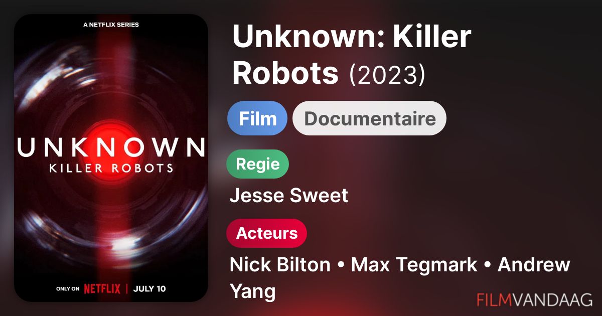 Unknown: Killer Robots (film, 2023) - FilmVandaag.nl