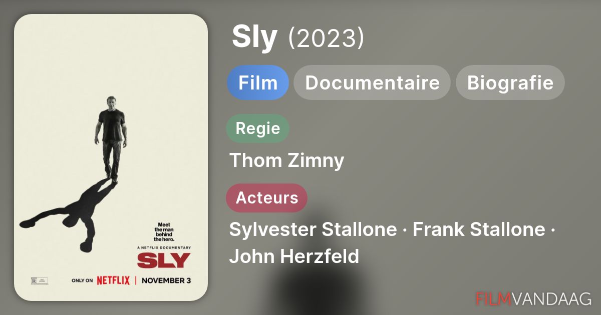 Sly (film, 2023) - FilmVandaag.nl