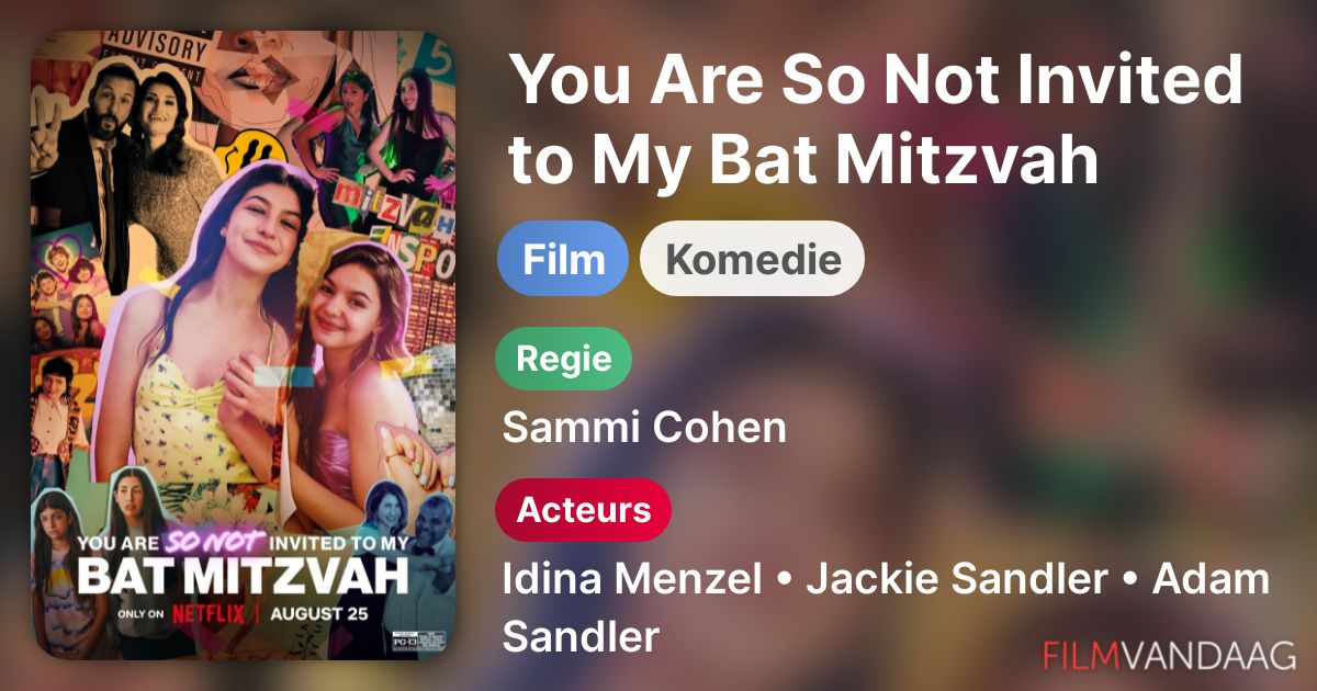 You Are So Not Invited to My Bat Mitzvah (film, 2023) - FilmVandaag.nl