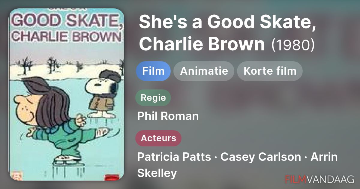 Shes A Good Skate Charlie Brown Film 1980 Filmvandaag Nl