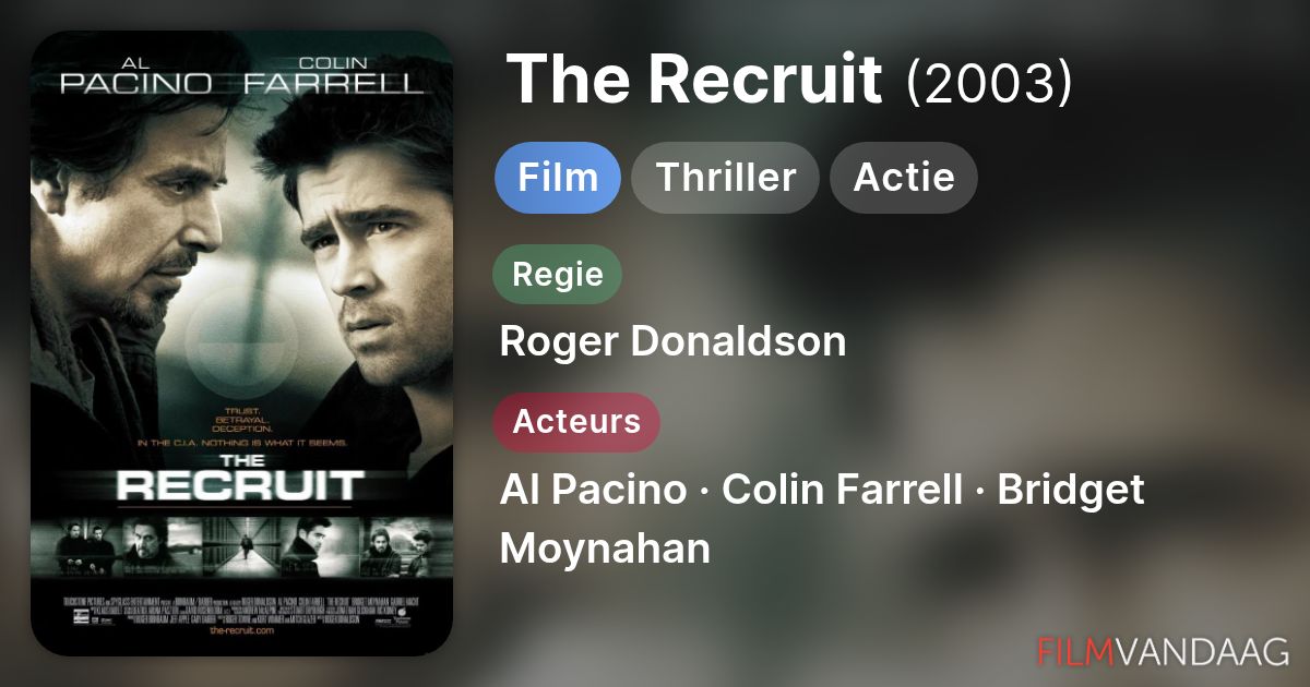 The Recruit (film, 2003) - FilmVandaag.nl