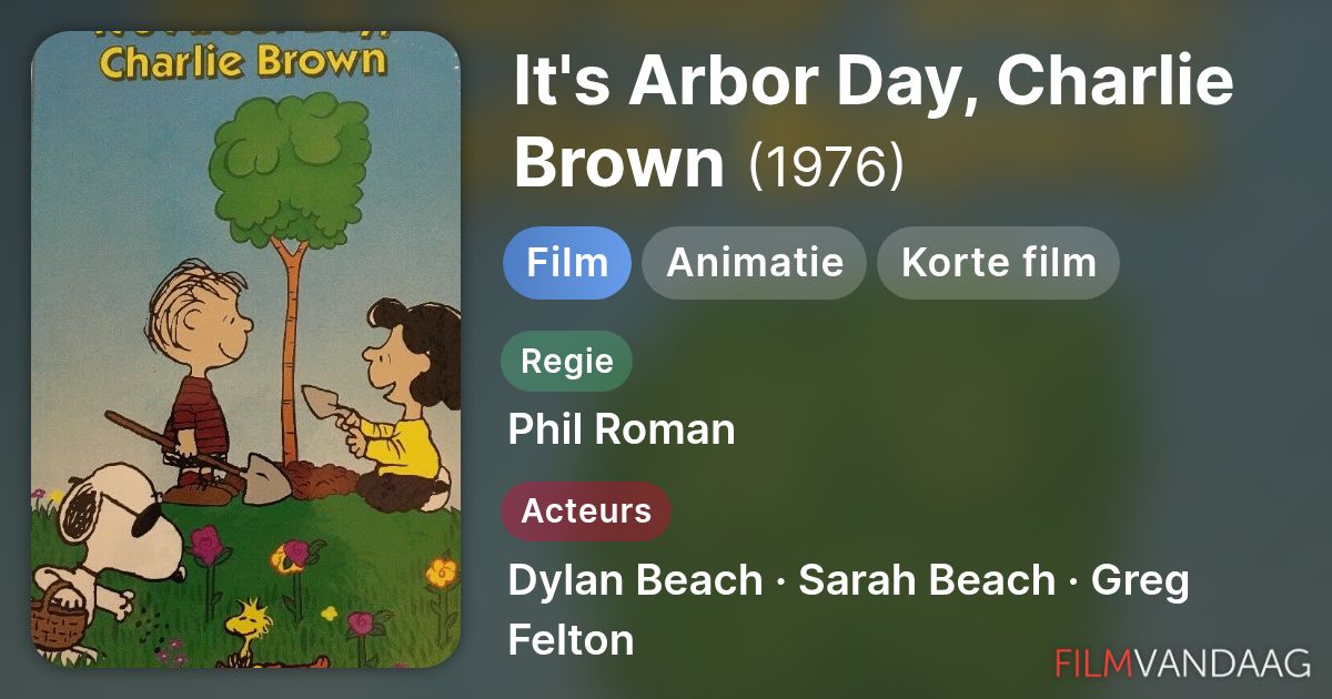 It's Arbor Day, Charlie Brown (film, 1976) - FilmVandaag.nl