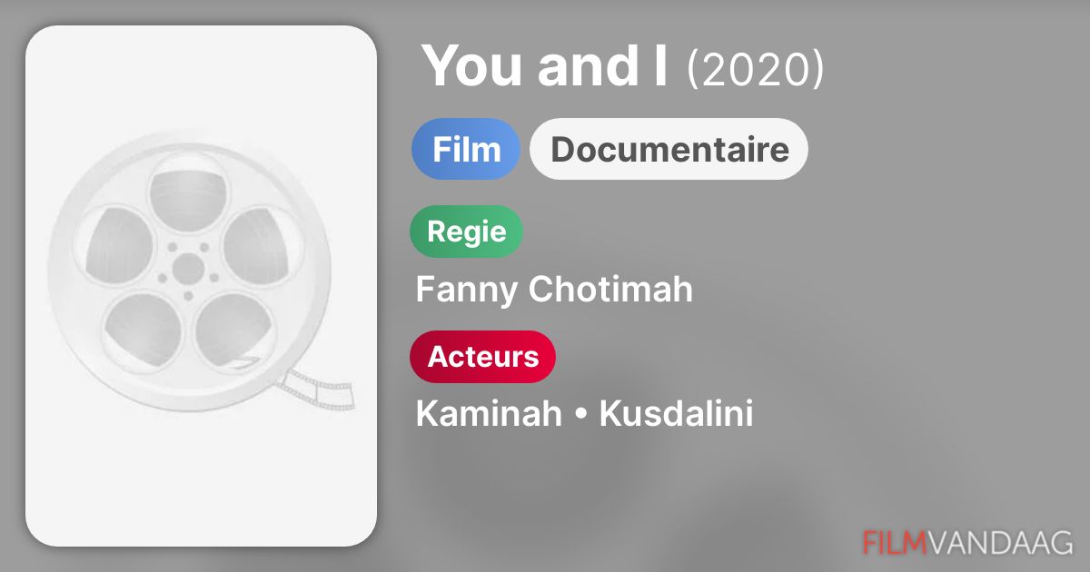 You and I (film, 2020) - FilmVandaag.nl