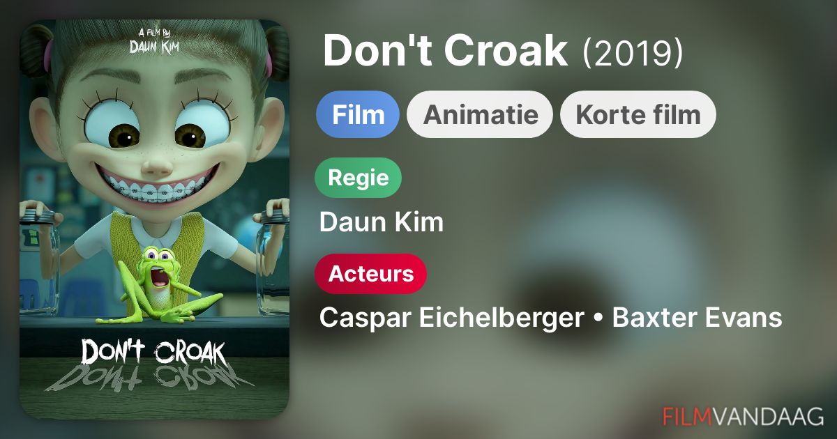 Don't Croak (film, 2019) - FilmVandaag.nl