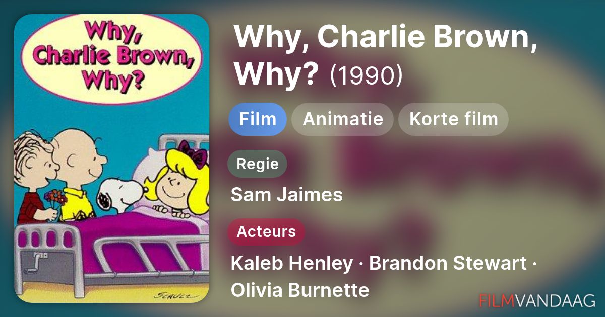 Why, Charlie Brown, Why? (film, 1990) - FilmVandaag.nl