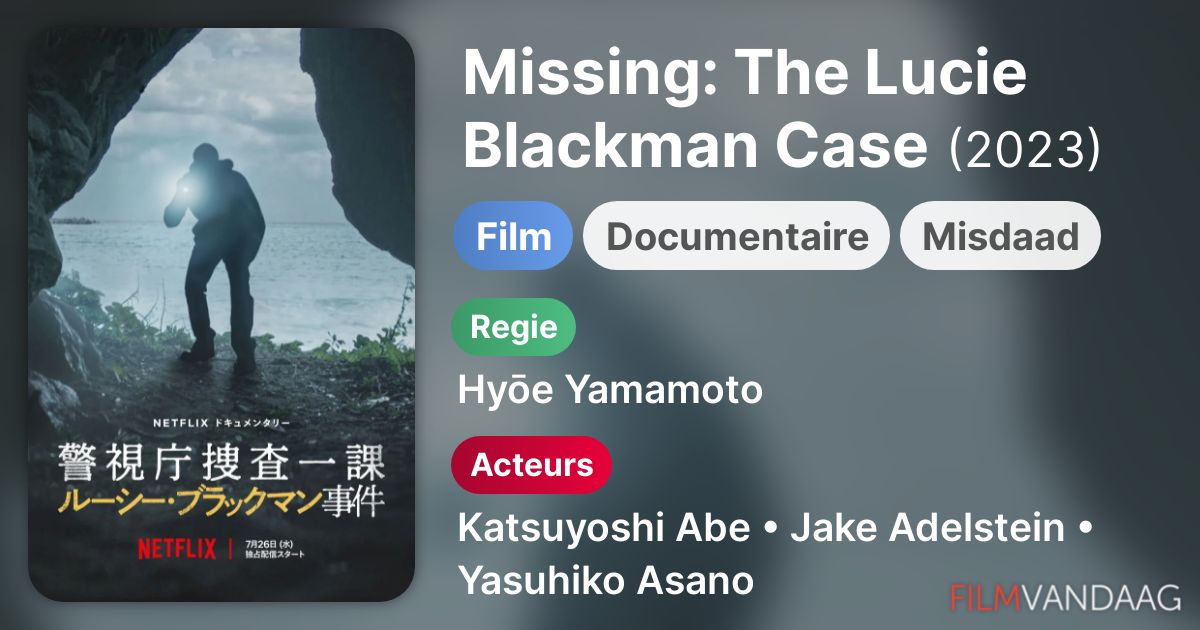 Missing: The Lucie Blackman Case (film, 2023) - FilmVandaag.nl