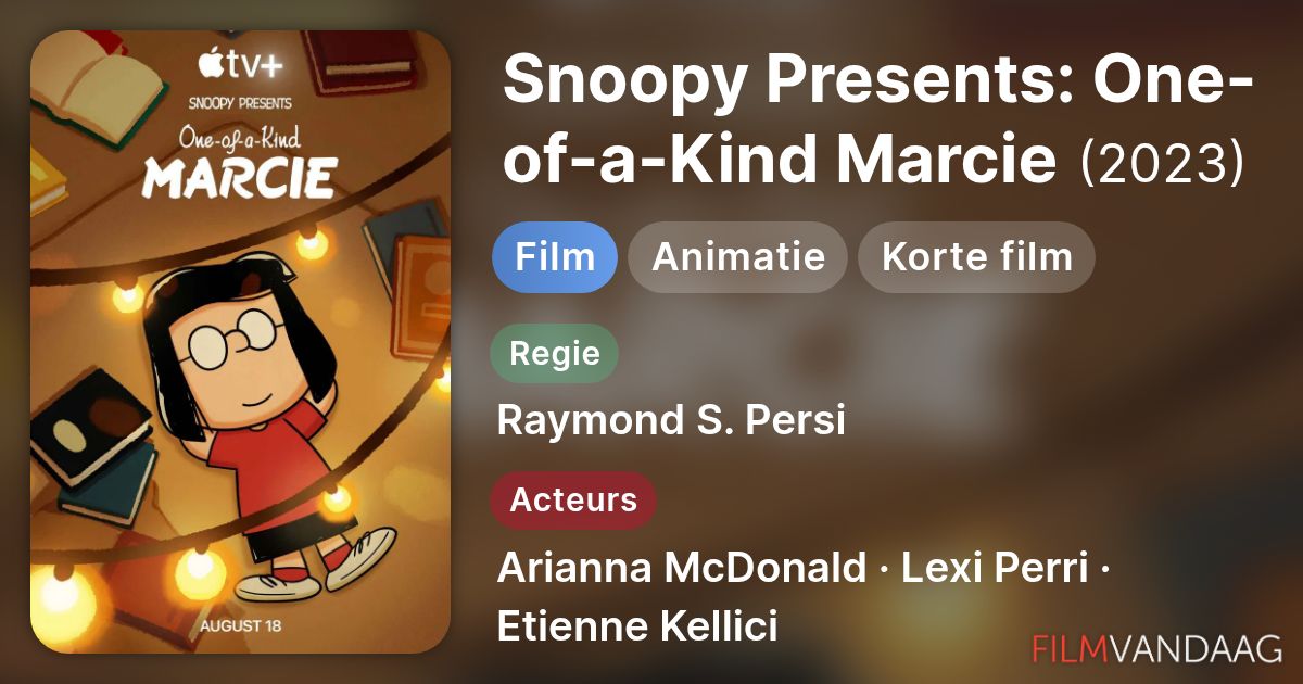Snoopy Presents: One-of-a-Kind Marcie (film, 2023) - FilmVandaag.nl