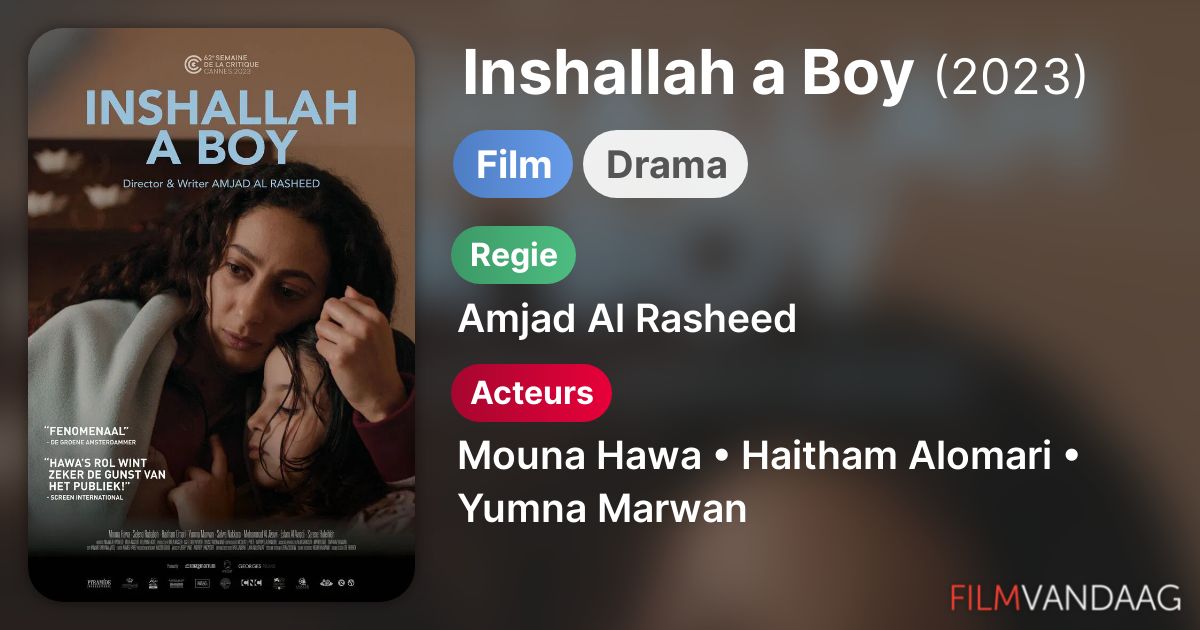 Inshallah a Boy (film, 2023) - FilmVandaag.nl