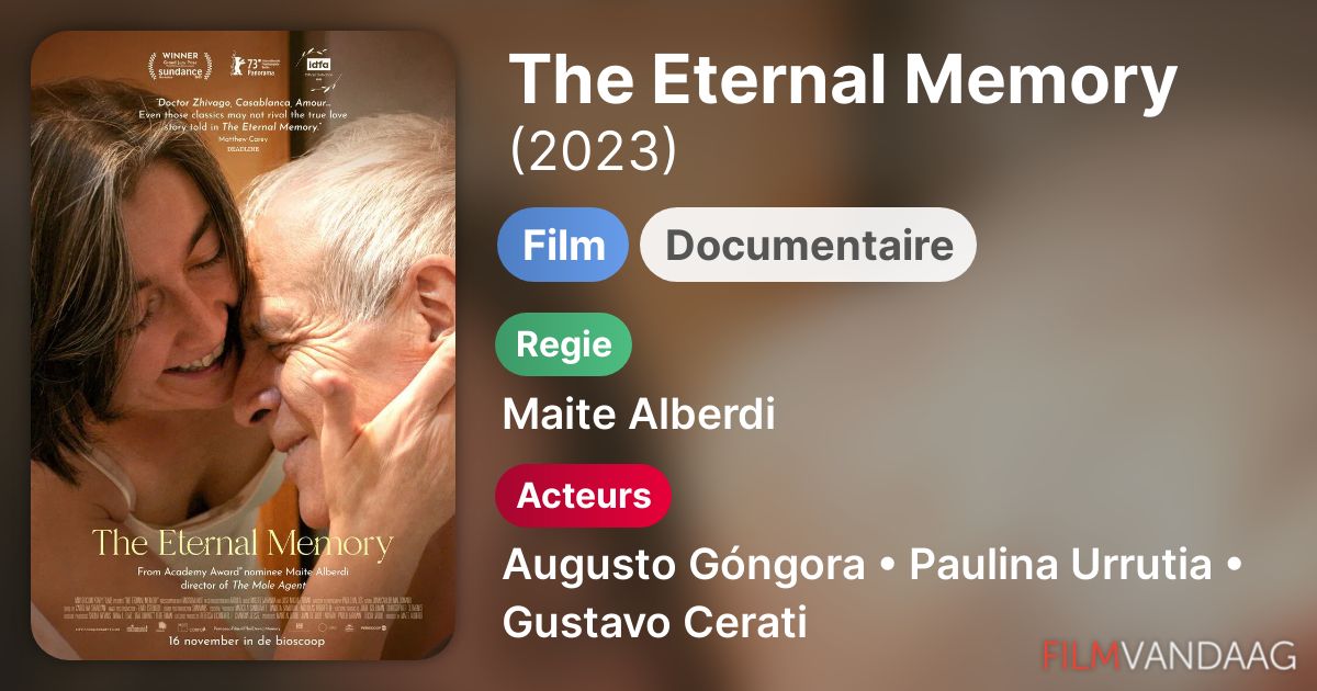 The Eternal Memory (film, 2023) - FilmVandaag.nl