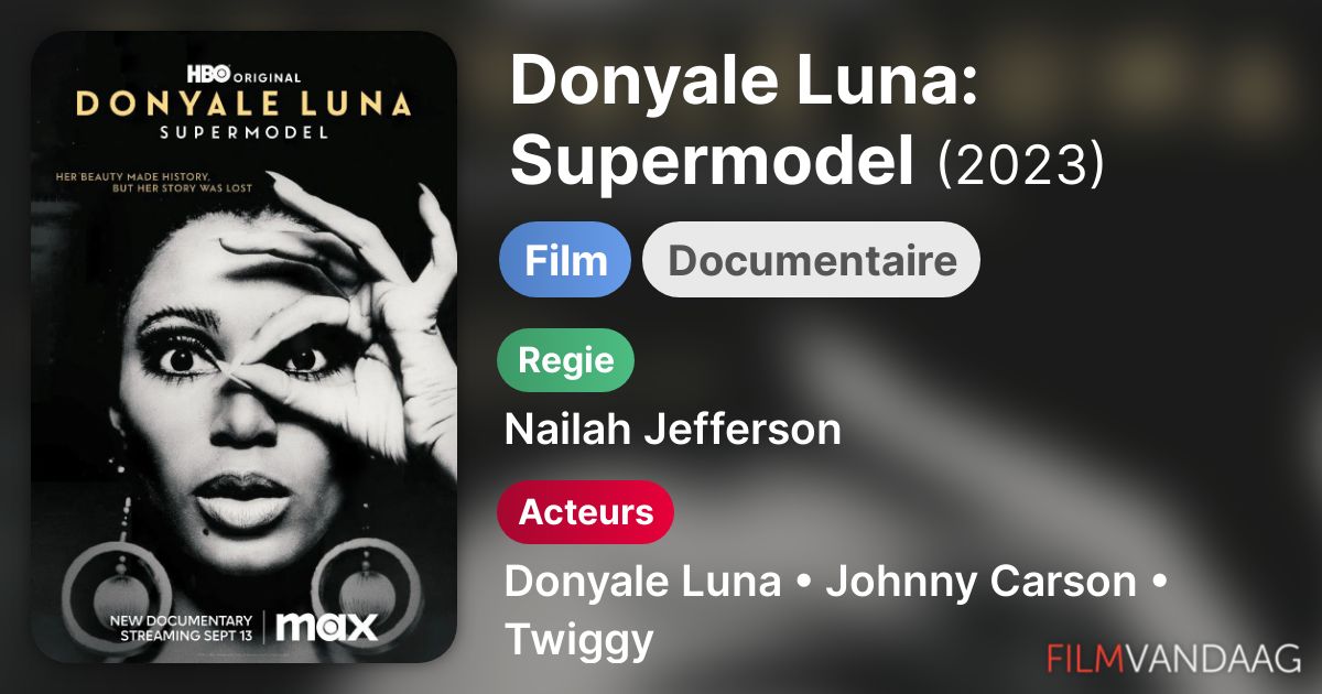 Donyale Luna: Supermodel (film, 2023) - FilmVandaag.nl
