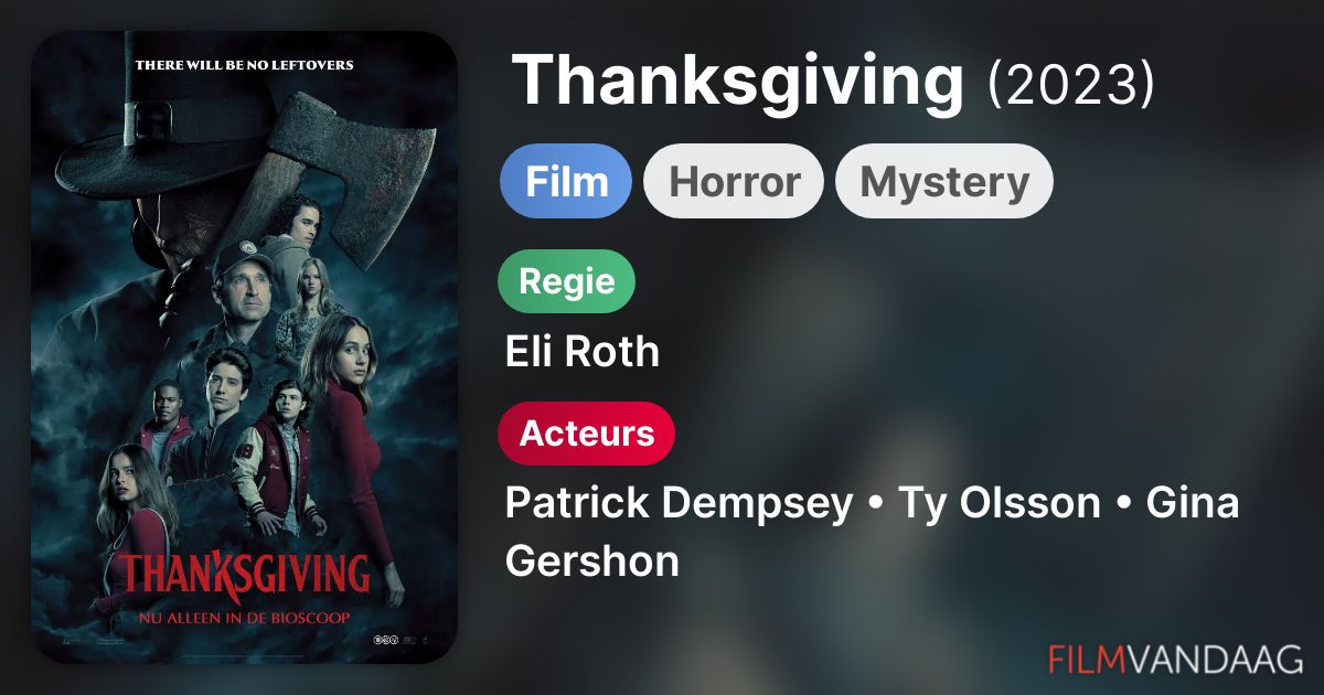 Thanksgiving (film, 2023) - FilmVandaag.nl