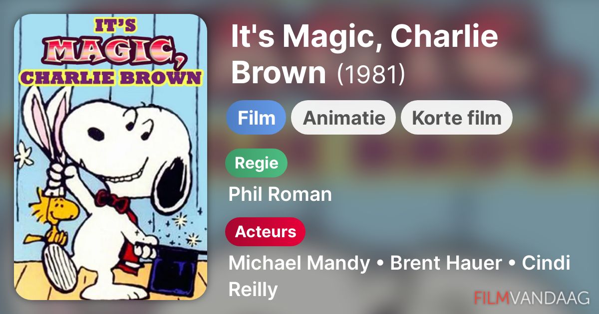 It's Magic, Charlie Brown (film, 1981) - FilmVandaag.nl