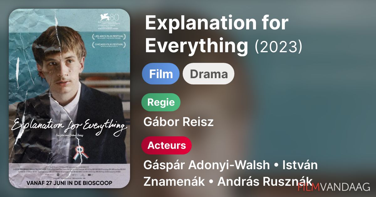 Explanation for Everything (film, 2023) - FilmVandaag.nl