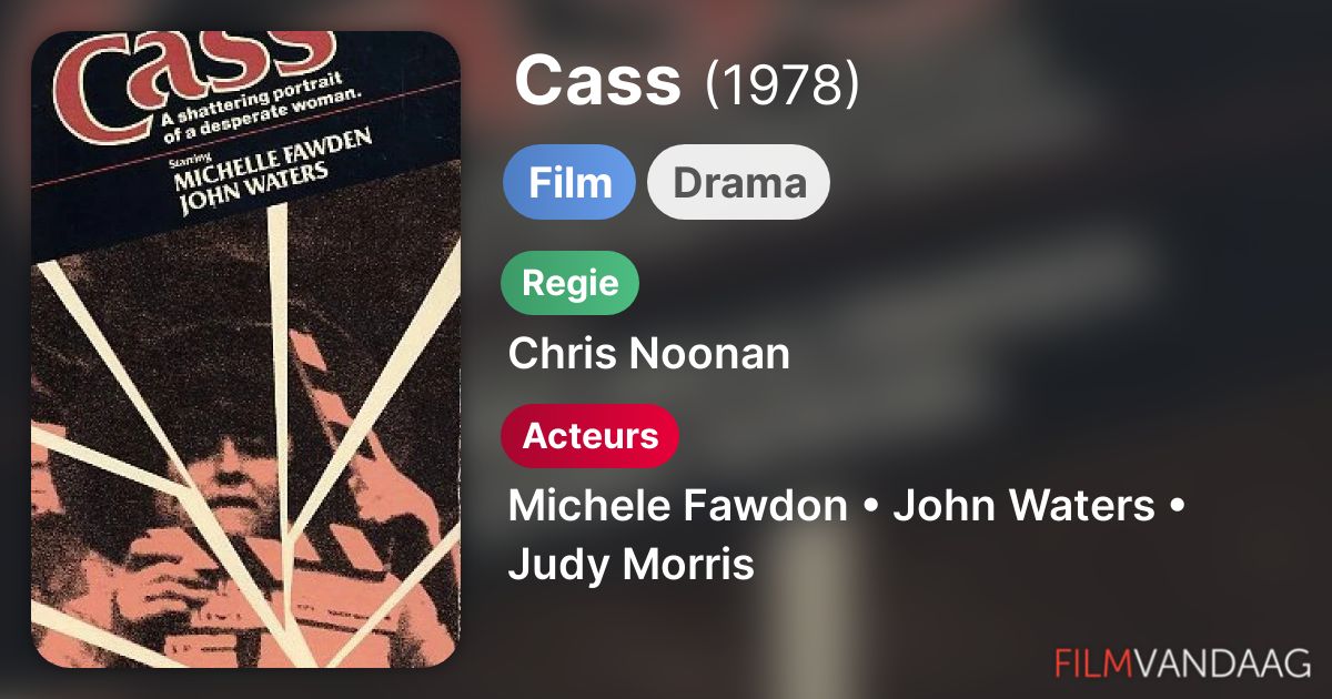 Cass (film, 1978) kopen op dvd of blu-ray - FilmVandaag.nl