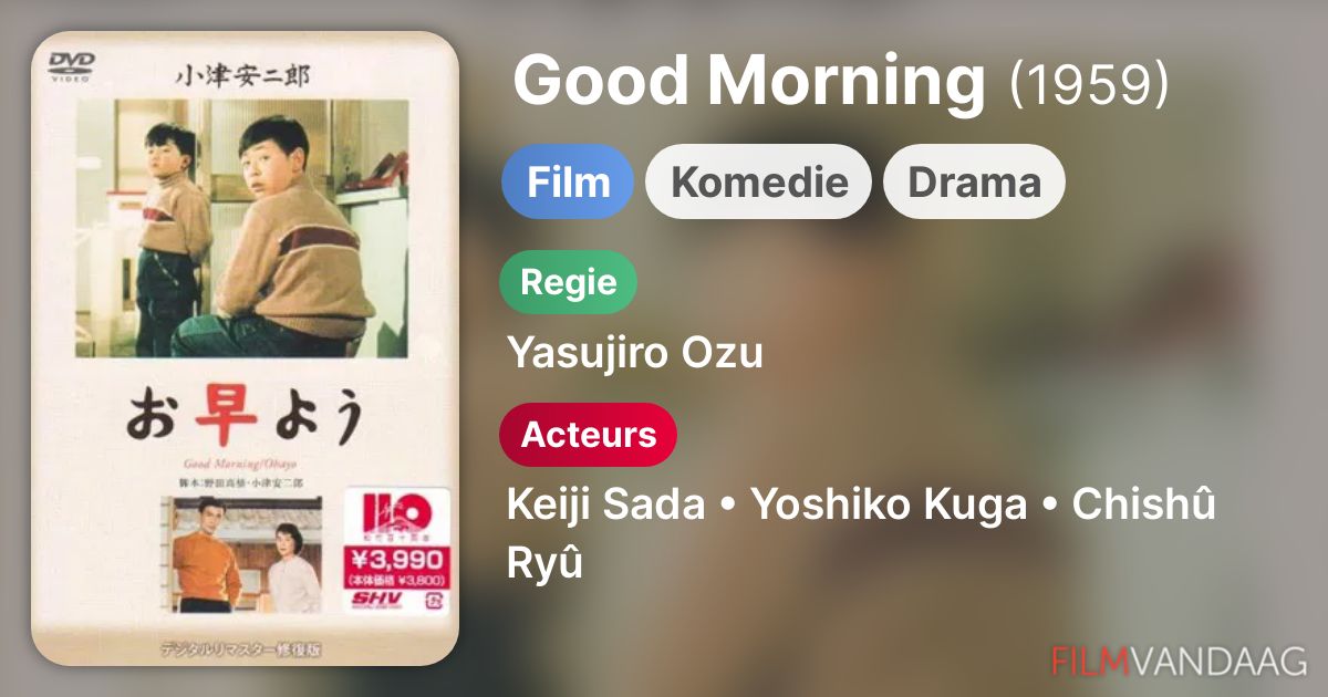 Good Morning (film, 1959) - FilmVandaag.nl