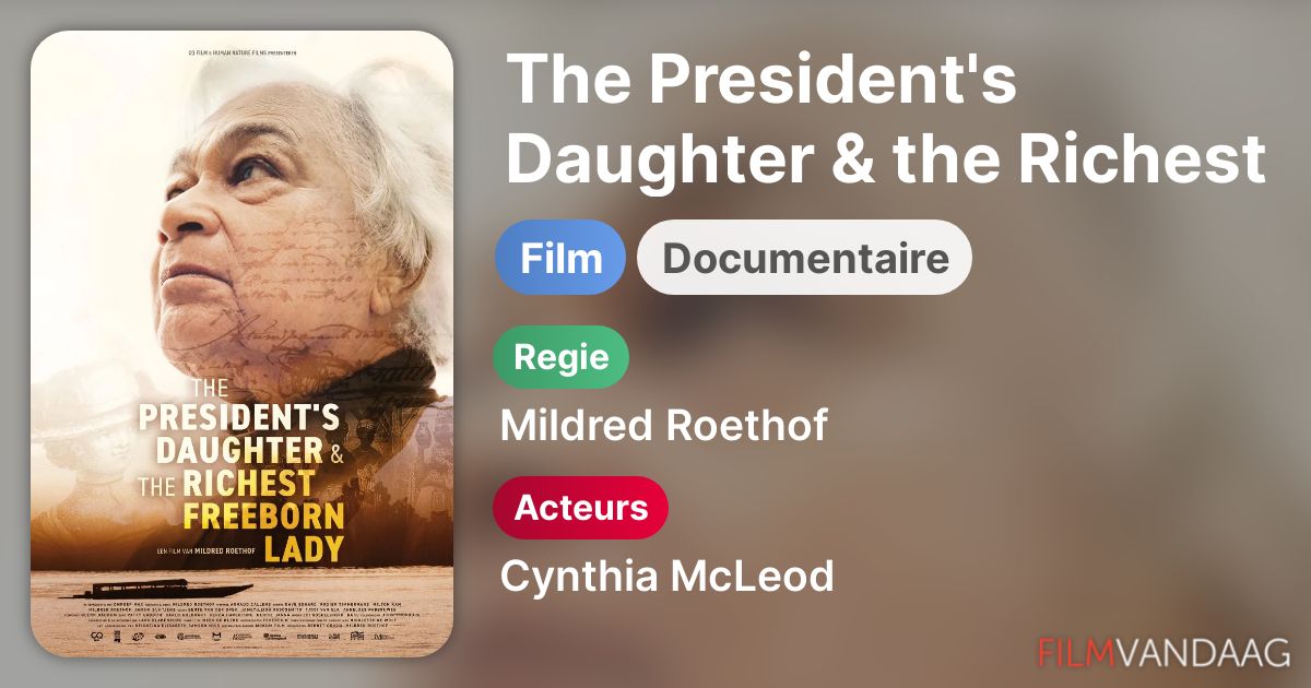 The President's Daughter & the Richest Freeborn Lady (film, 2023 ...