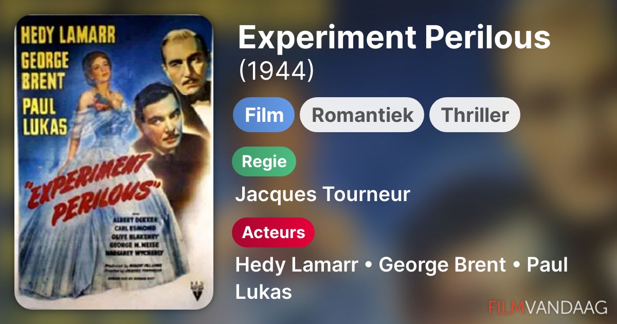 Experiment Perilous (film, 1944) - FilmVandaag.nl