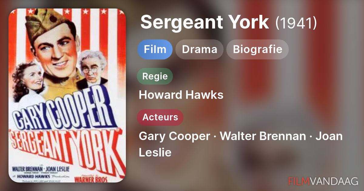 Sergeant York (film, 1941) - FilmVandaag.nl