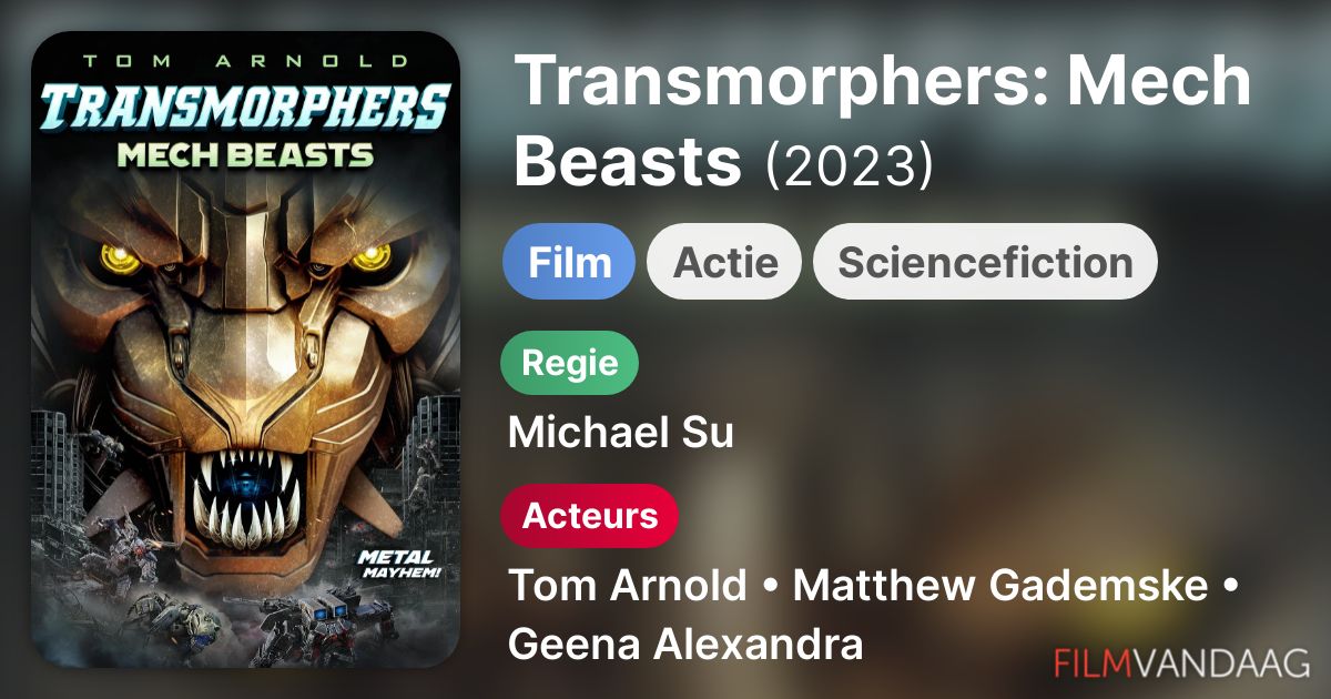 Transmorphers: Mech Beasts (film, 2023) - FilmVandaag.nl