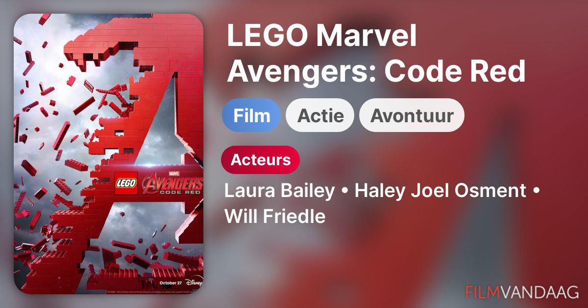 LEGO Marvel Avengers: Code Red (film, 2023) - FilmVandaag.nl