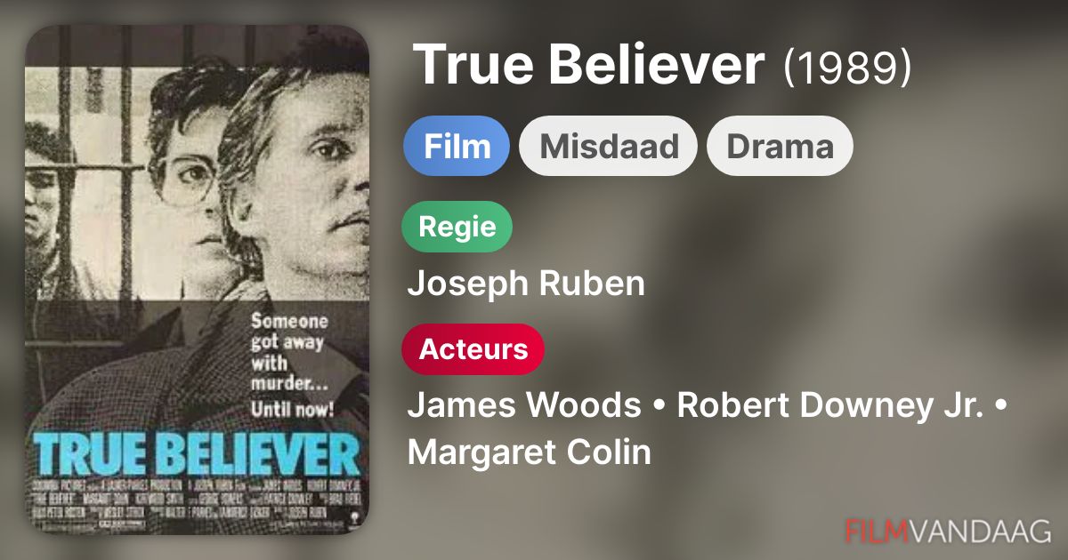 True Believer (film, 1989) - FilmVandaag.nl