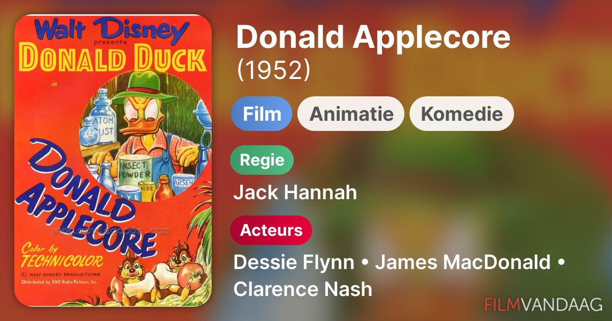 Donald Applecore (film, 1952) - FilmVandaag.nl
