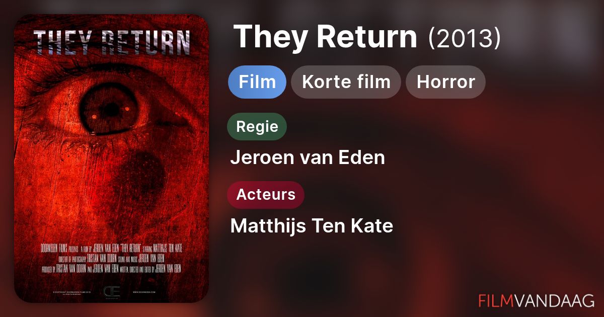 They Return (film, 2013) - FilmVandaag.nl