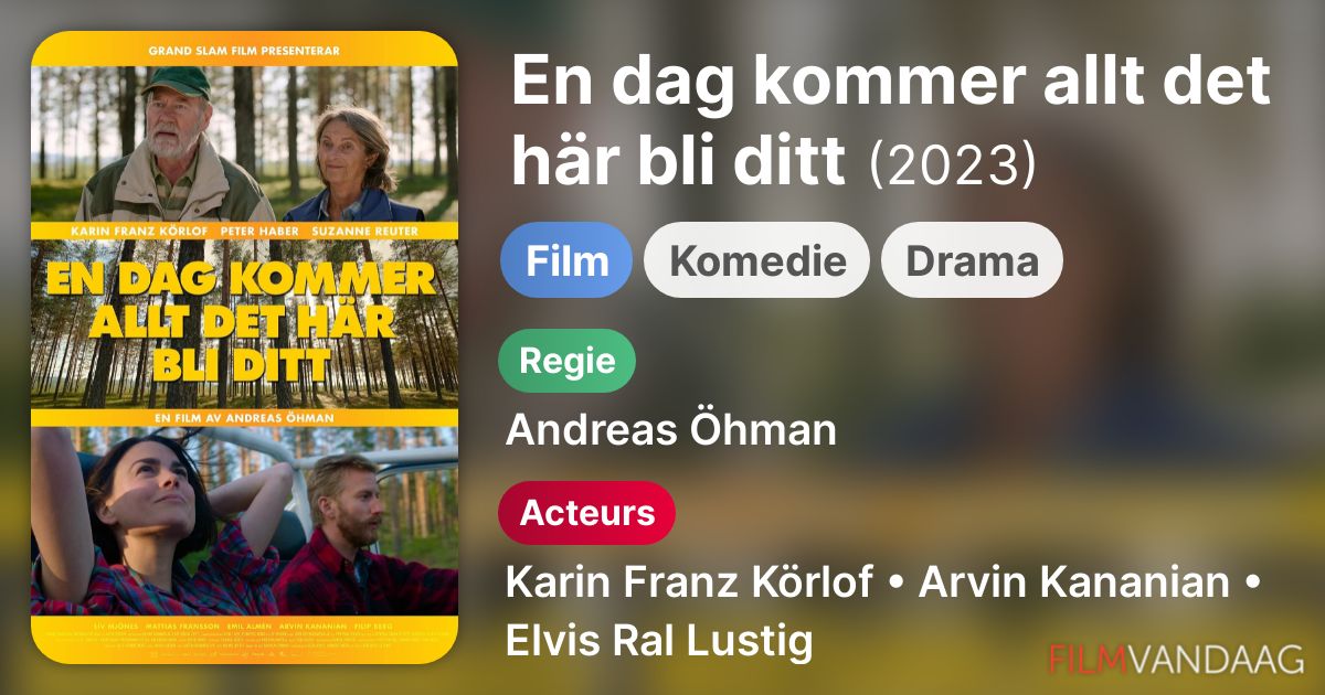 En dag kommer allt det här bli ditt (film, 2023) Nu Online Kijken - FilmVandaag.nl