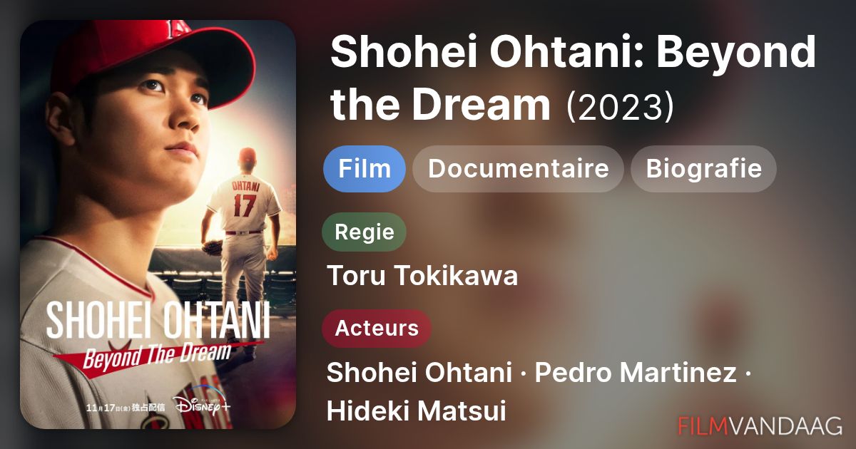 Shohei Ohtani: Beyond the Dream (film, 2023) - FilmVandaag.nl