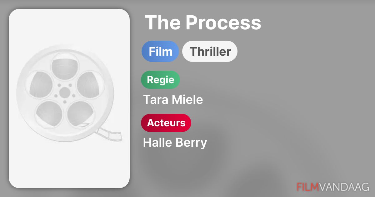 The Process (film) - FilmVandaag.nl