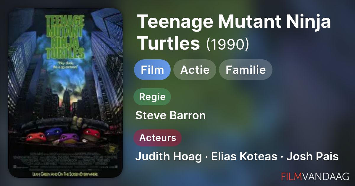 Teenage Mutant Ninja Turtles (film, 1990) - FilmVandaag.nl