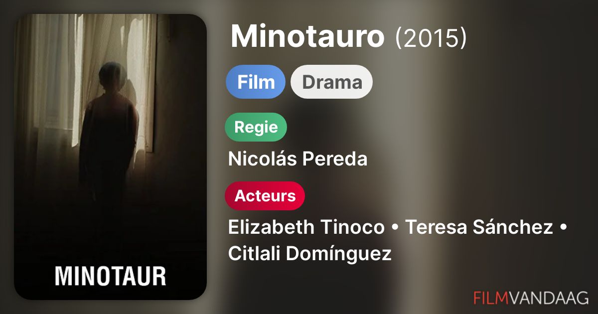 Minotauro (film, 2015) kopen op dvd of blu-ray - FilmVandaag.nl