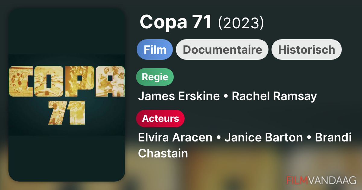Copa 71 (film, 2023) - FilmVandaag.nl