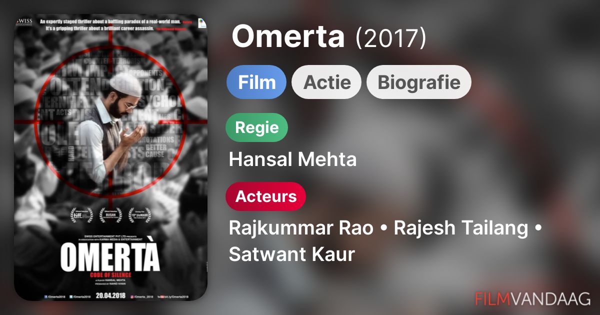 Omerta (film, 2017) - FilmVandaag.nl