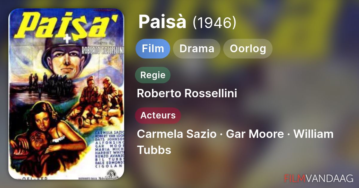 Paisà (film, 1946) - FilmVandaag.nl