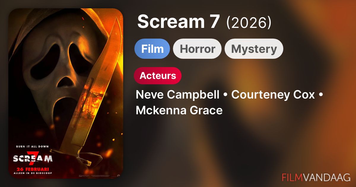 Scream 7 (film, 2026) - FilmVandaag.nl