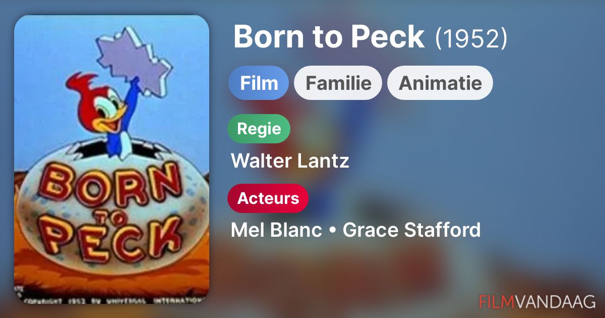 Born to Peck (film, 1952) - FilmVandaag.nl