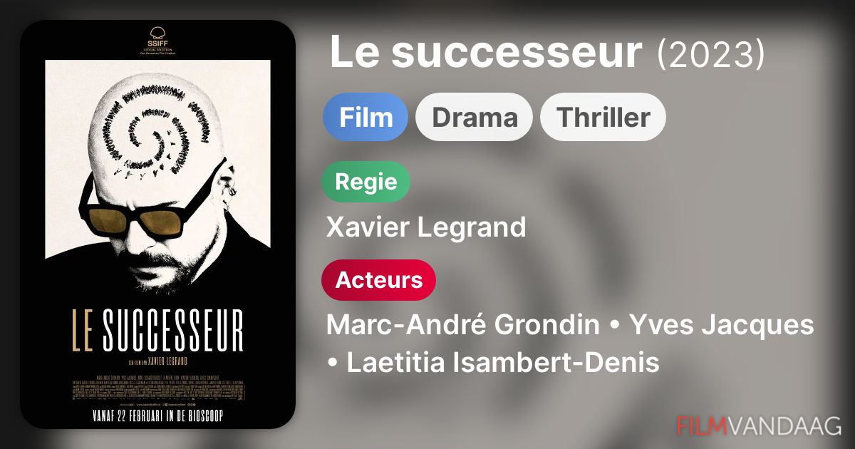 Le successeur (film, 2023) - FilmVandaag.nl