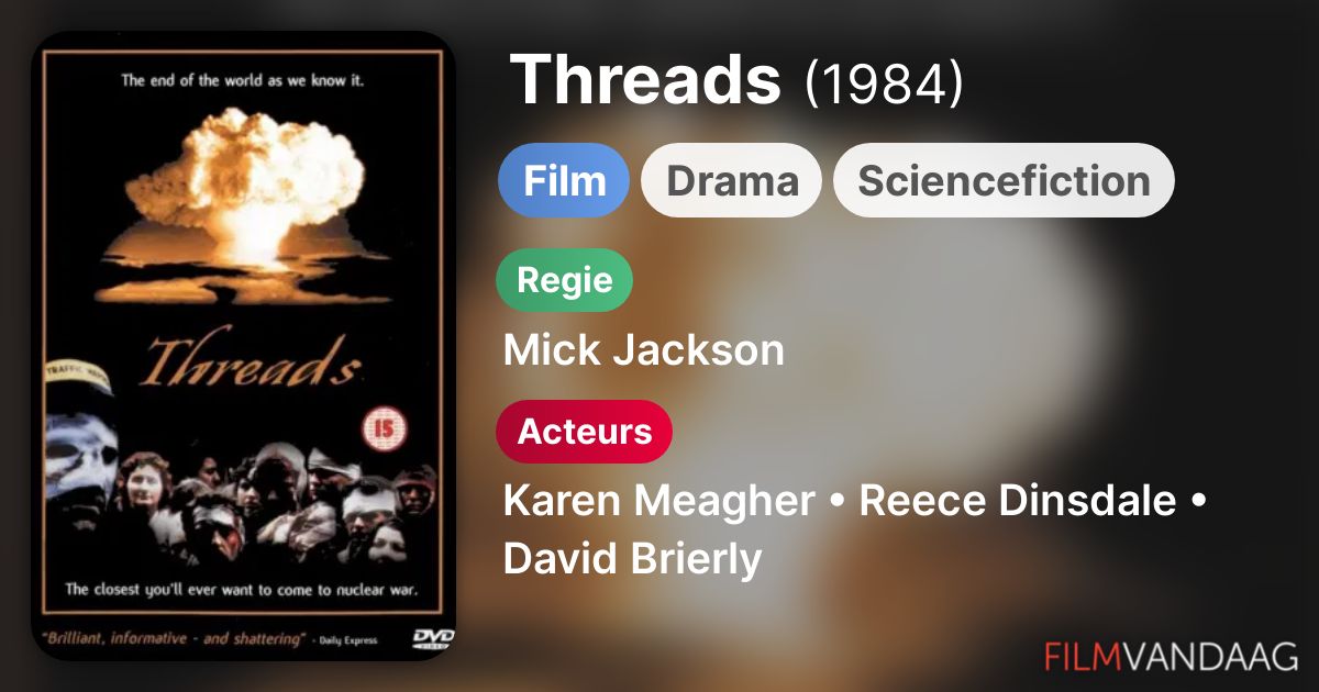 Threads (film, 1984) kopen op dvd of blu-ray - FilmVandaag.nl