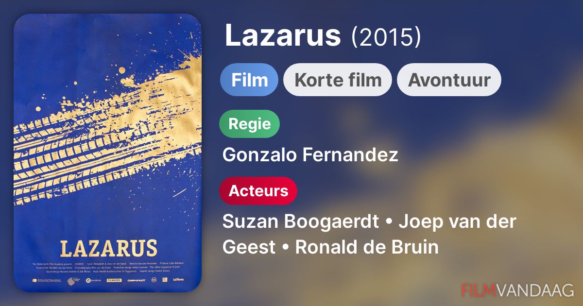 Lazarus (film, 2015) - FilmVandaag.nl