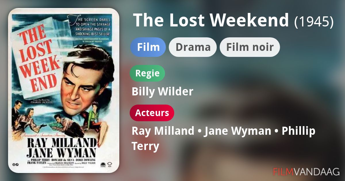 The Lost Weekend (film, 1945) - FilmVandaag.nl