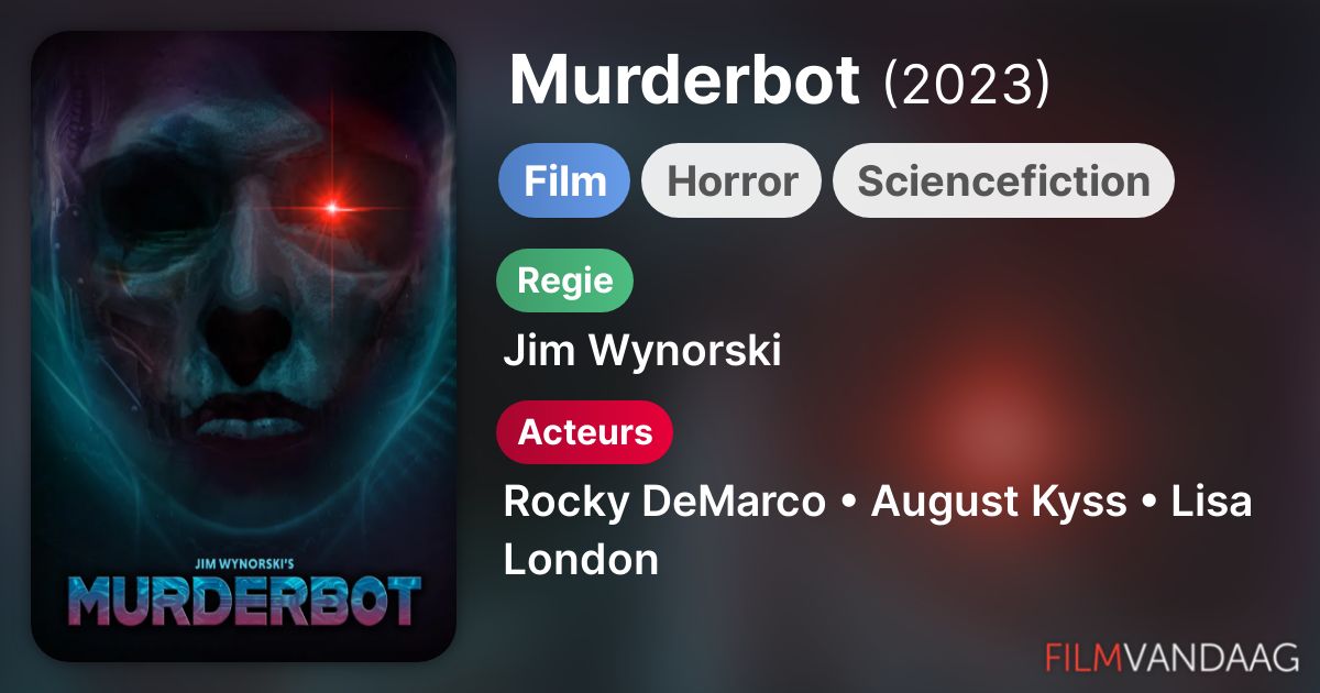 Alle acteurs in Murderbot (film, 2023) - FilmVandaag.nl