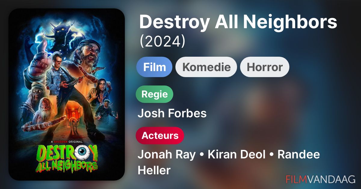 Destroy All Neighbors (film, 2024) Nu Online Kijken - FilmVandaag.nl