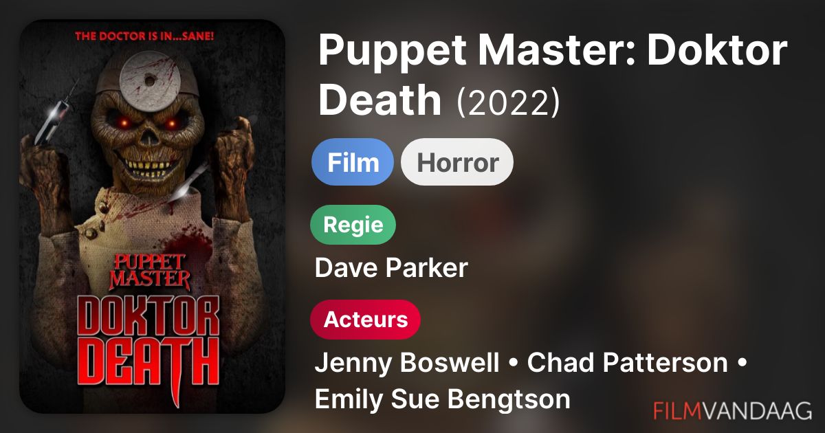 Puppet Master: Doktor Death (film, 2022) - FilmVandaag.nl