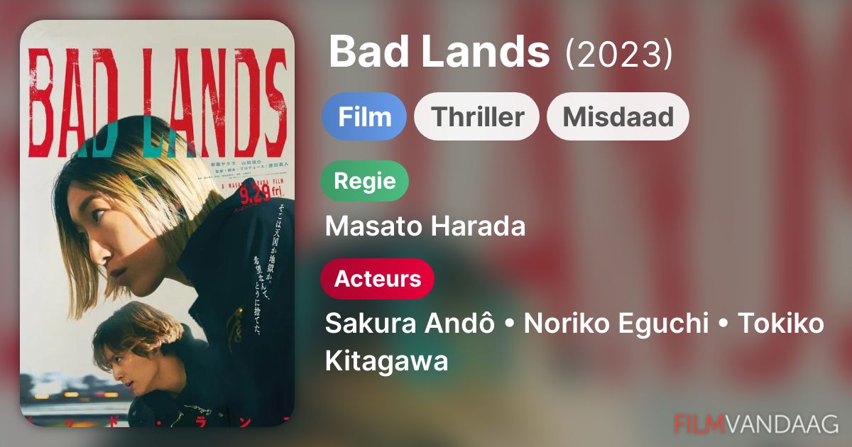 Bad Lands (film, 2023) - FilmVandaag.nl