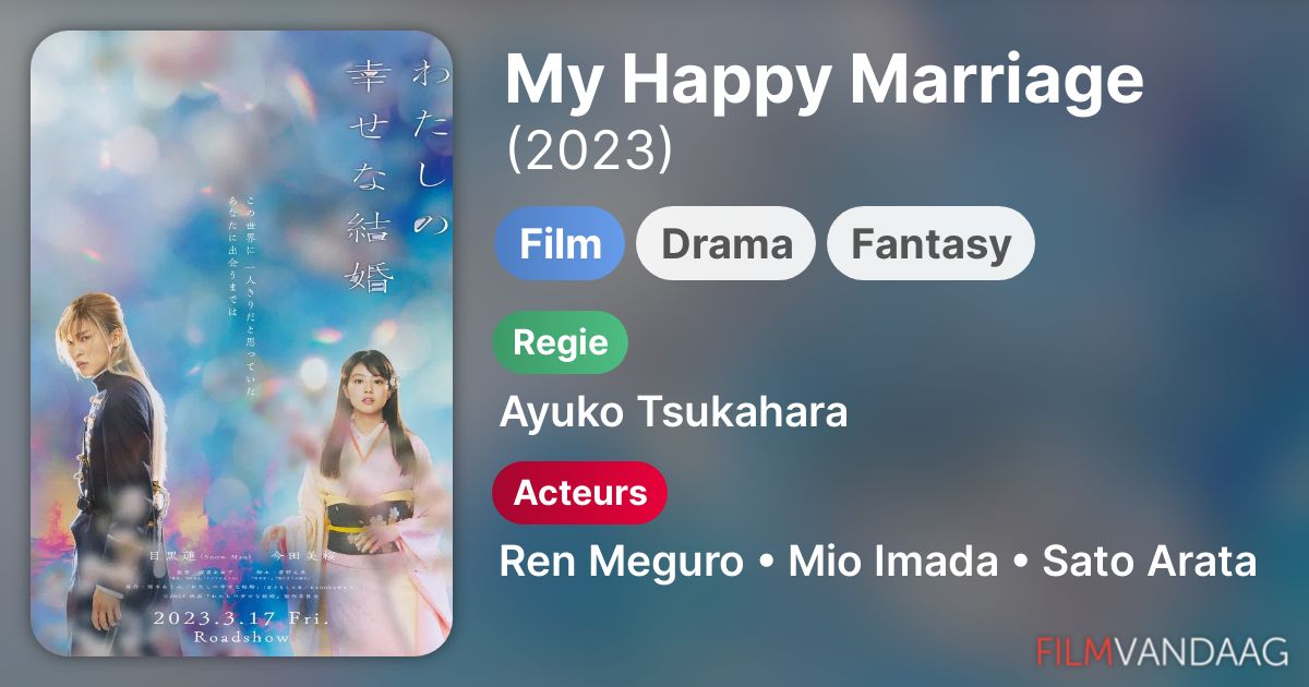 Alle acteurs in My Happy Marriage (film, 2023) - FilmVandaag.nl