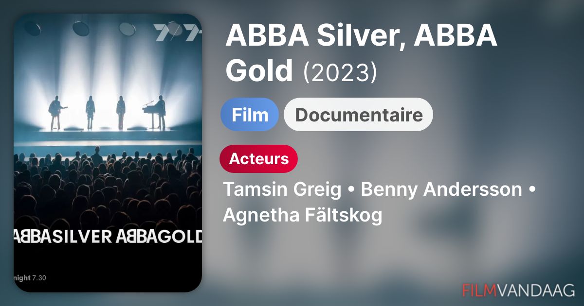 ABBA Silver, ABBA Gold (film, 2023) - FilmVandaag.nl